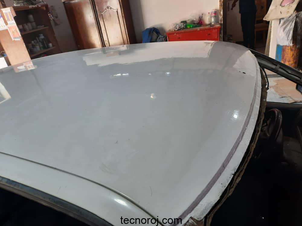 صافکاری بی رنگ سقف ماشین PDR پی دی ار - هزینه صافکاری pdr